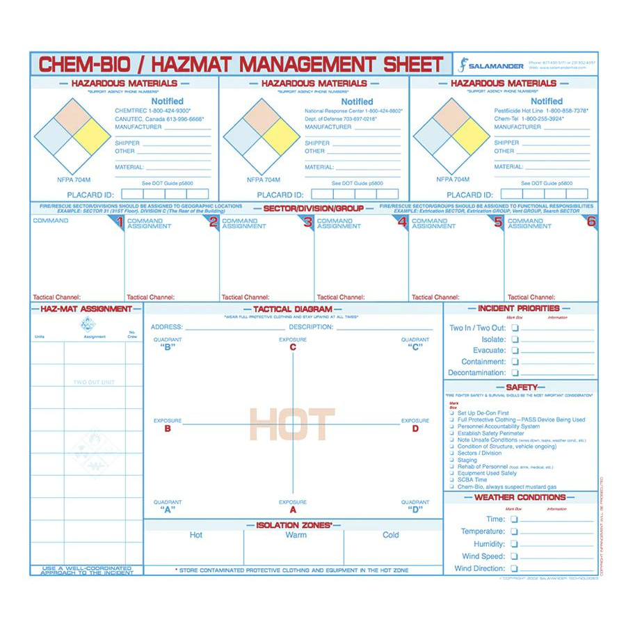 Tactical Worksheet (50-sheet Pad) – Salamander Technologies, LLC.